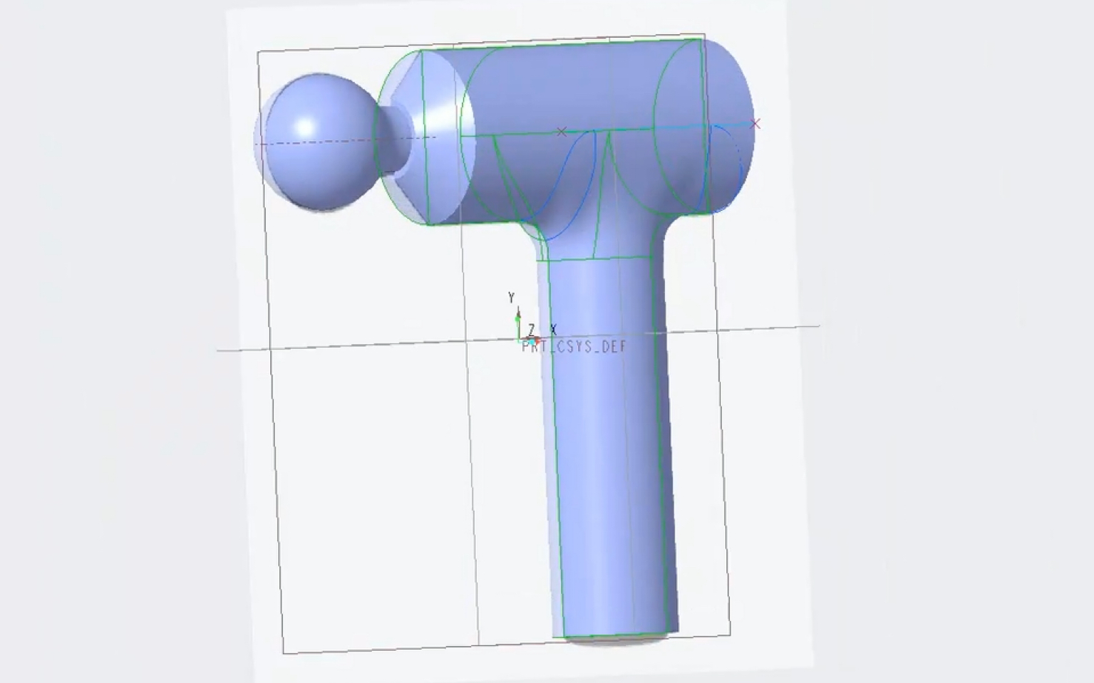 Pro E/Creo 米家筋膜枪建模