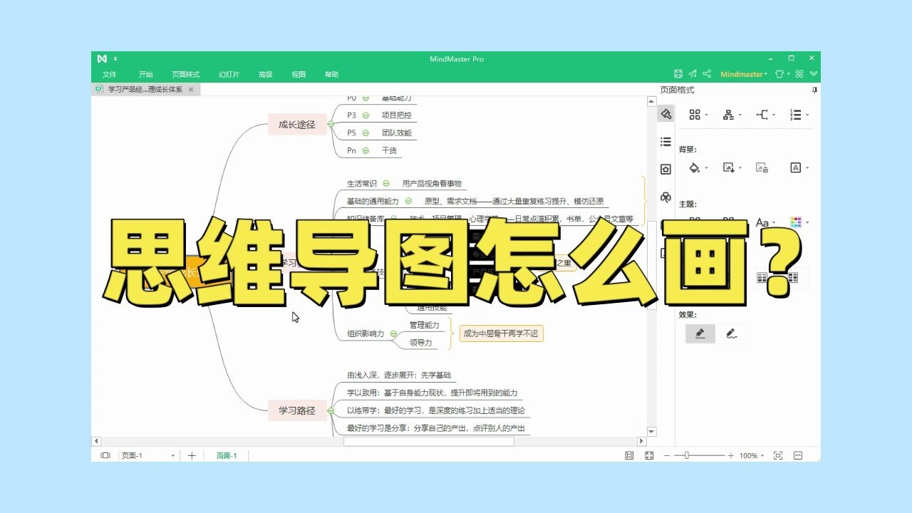 【MindMaster思维导图】思维导图怎么画?