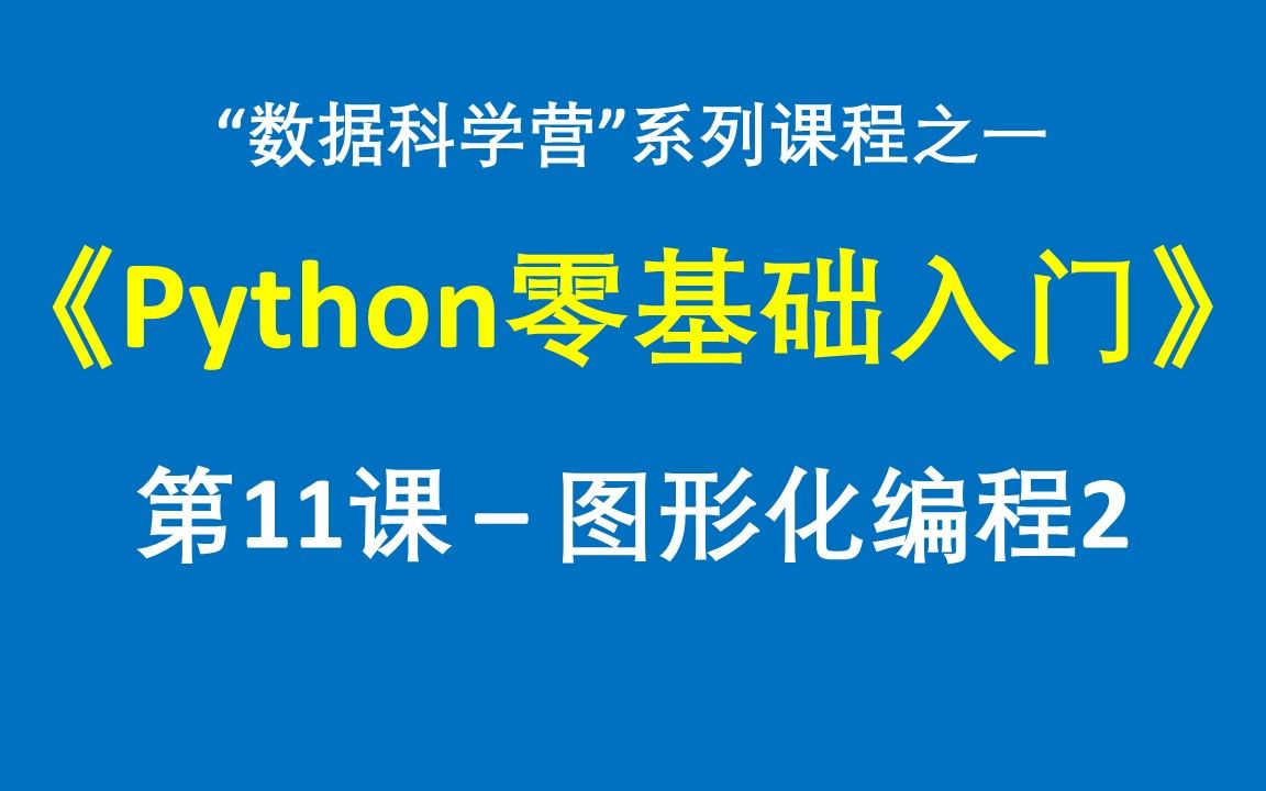《Python零基础入门》第11课-图形化编程 (2)