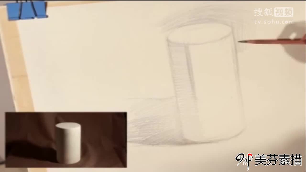 圆柱体如何打形画结构,圆柱体的透视和形体画法步骤素描入门,素描...