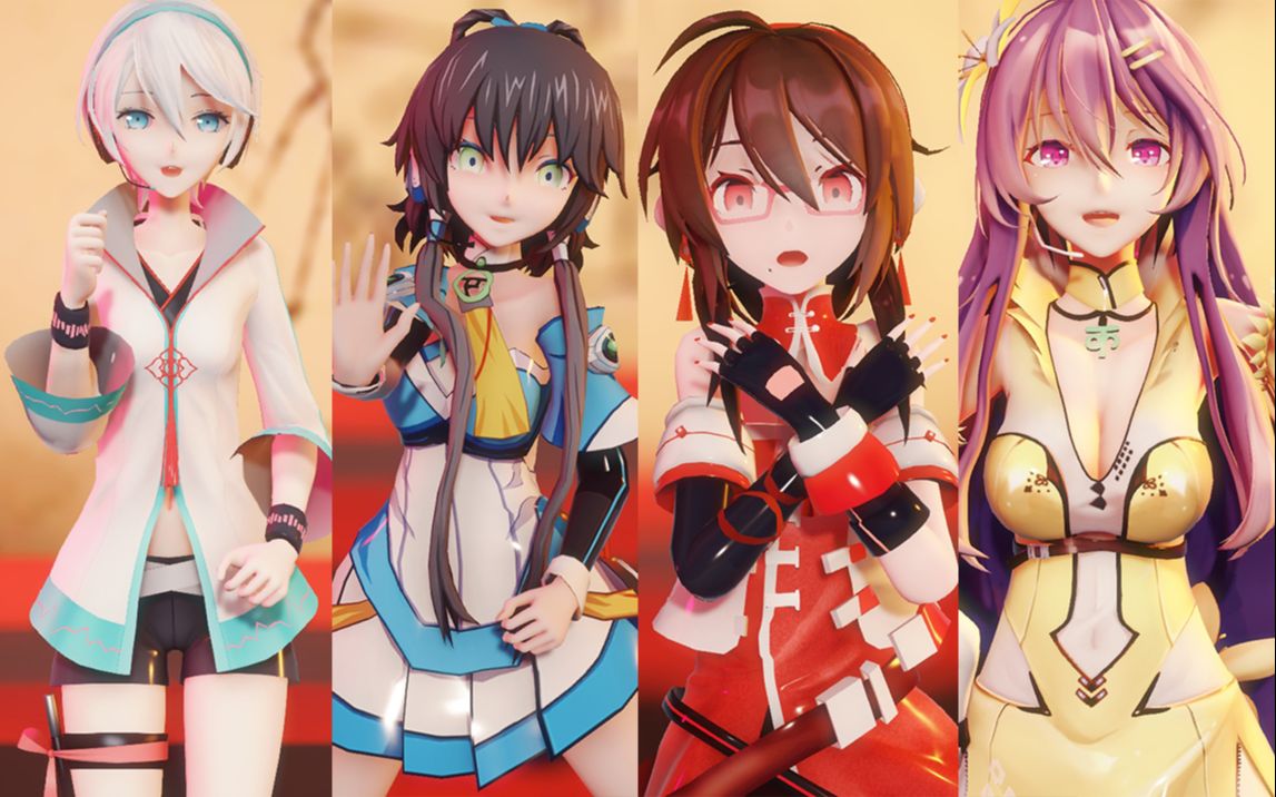 【动作测试】Vsinger女团集体跳东方广场舞《春光献祖国》【言和...