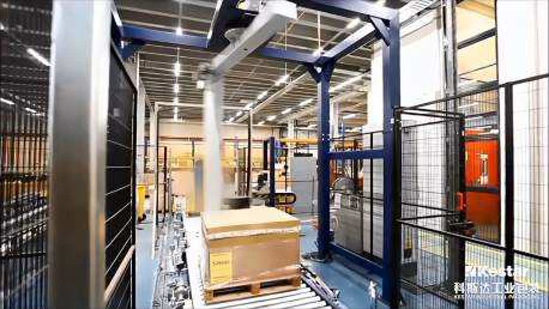 全自动缠膜机 薄膜缠绕机视频