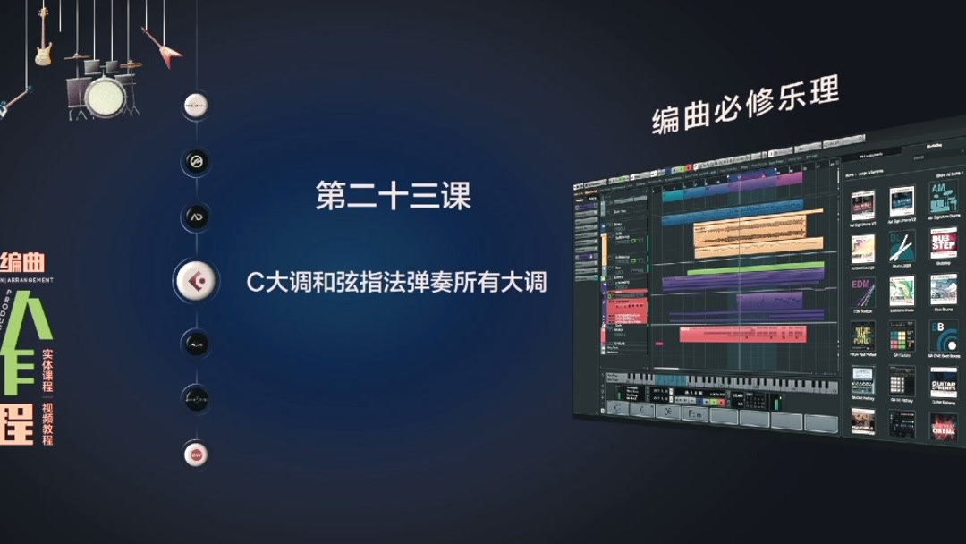 c大调和弦指法弹奏所有大调