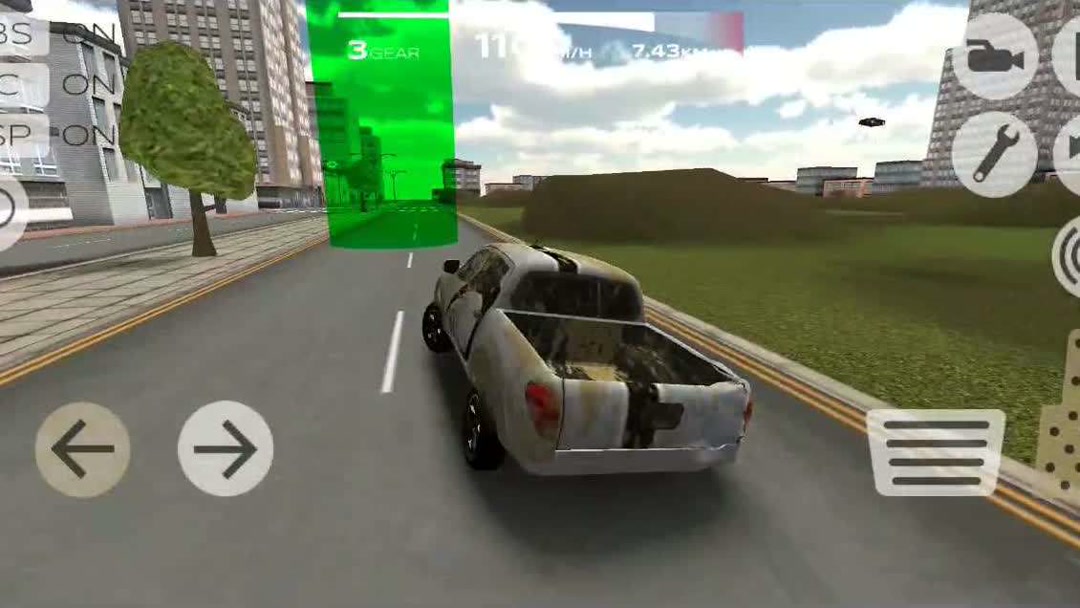 汽车驾驶模拟:皮卡越野车在空旷的飞机场地漂移表演超级精彩飙车