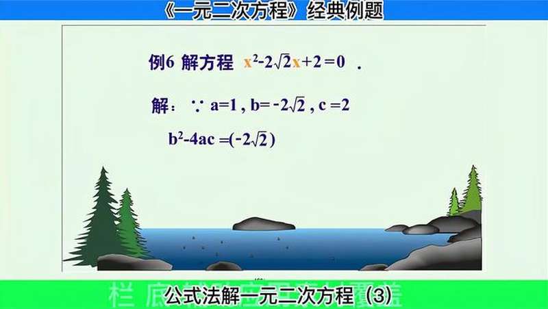公式法解一元二次方程(3)