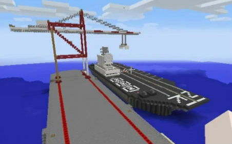 【minecraft】在港口造航母