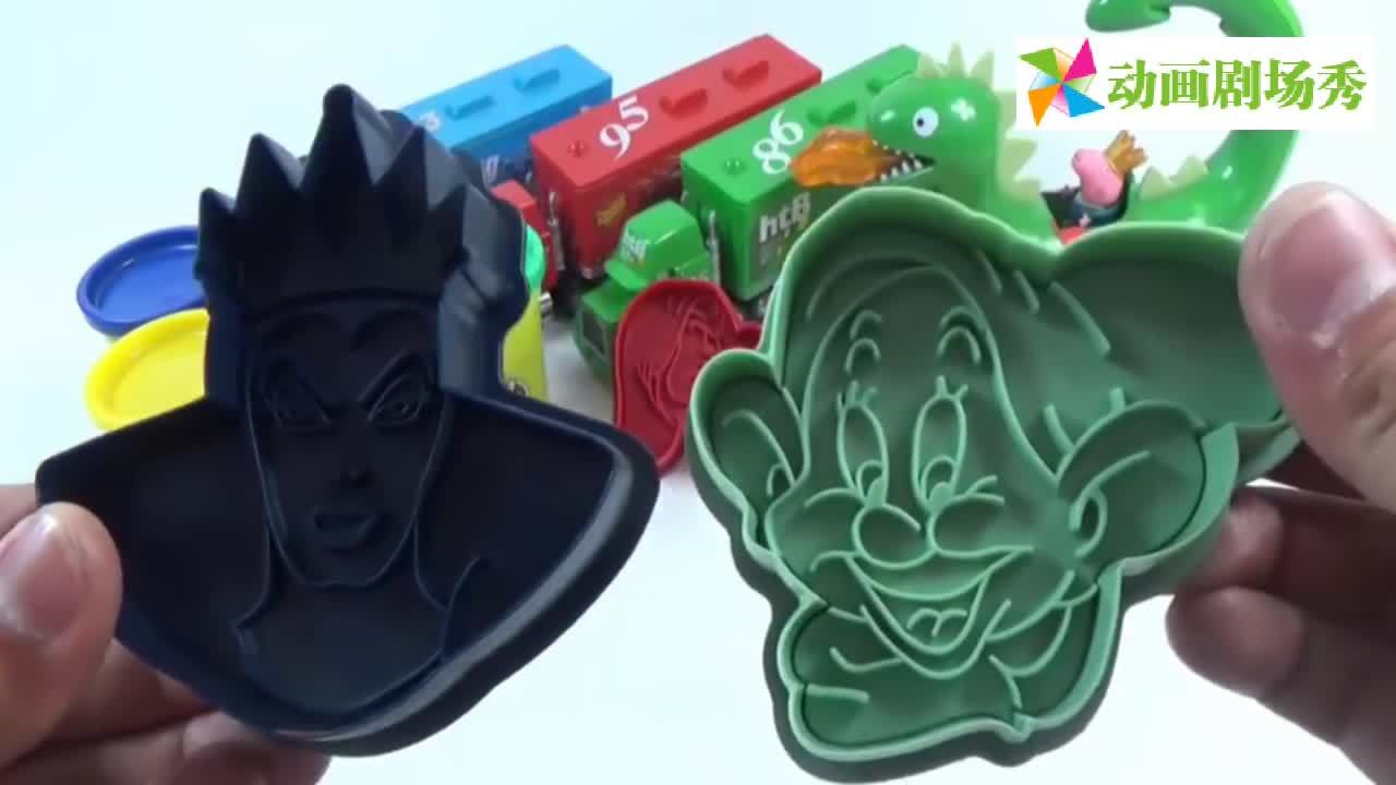 彩色橡皮泥制作卡通动物图像玩具