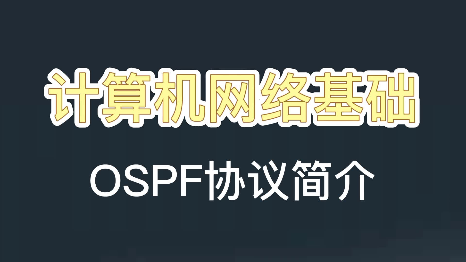 OSPF协议简介
