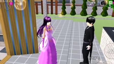 樱花校园模拟器:粉头发女孩成为公主,如愿以偿住进城堡里