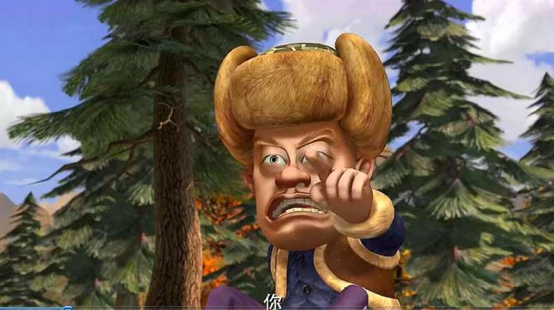 丛林来了位神秘人物,居然与光头强长得一模一样!