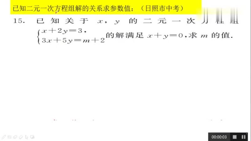二元一次方程组习题:4.日照市中考题