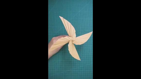 DIY折纸螺旋桨