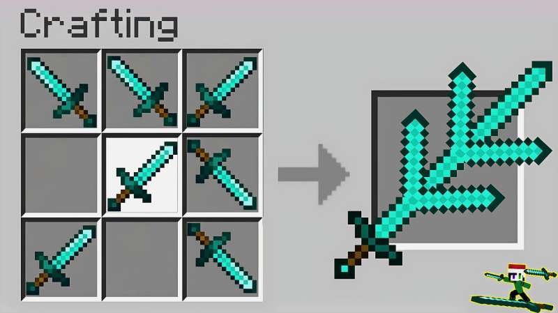 游游解说我的世界,7把钻石剑合成什么剑?模组篇