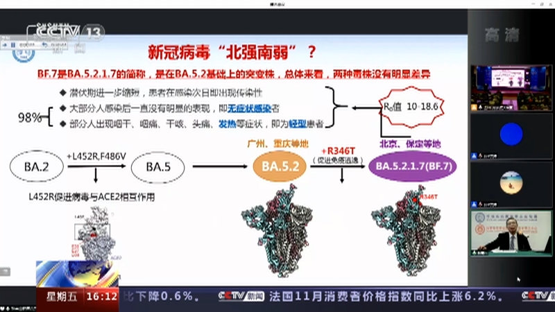 ...直播间]新冠病毒“北强南弱”?钟南山:南北方两种毒株没有本质区别