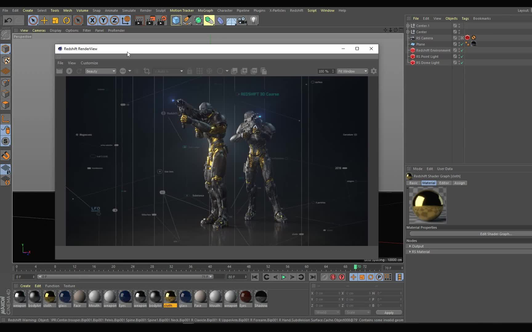 【(海外版)RS渲染教程/C4D渲染器Redshift系统入门-高级渲染教程/...
