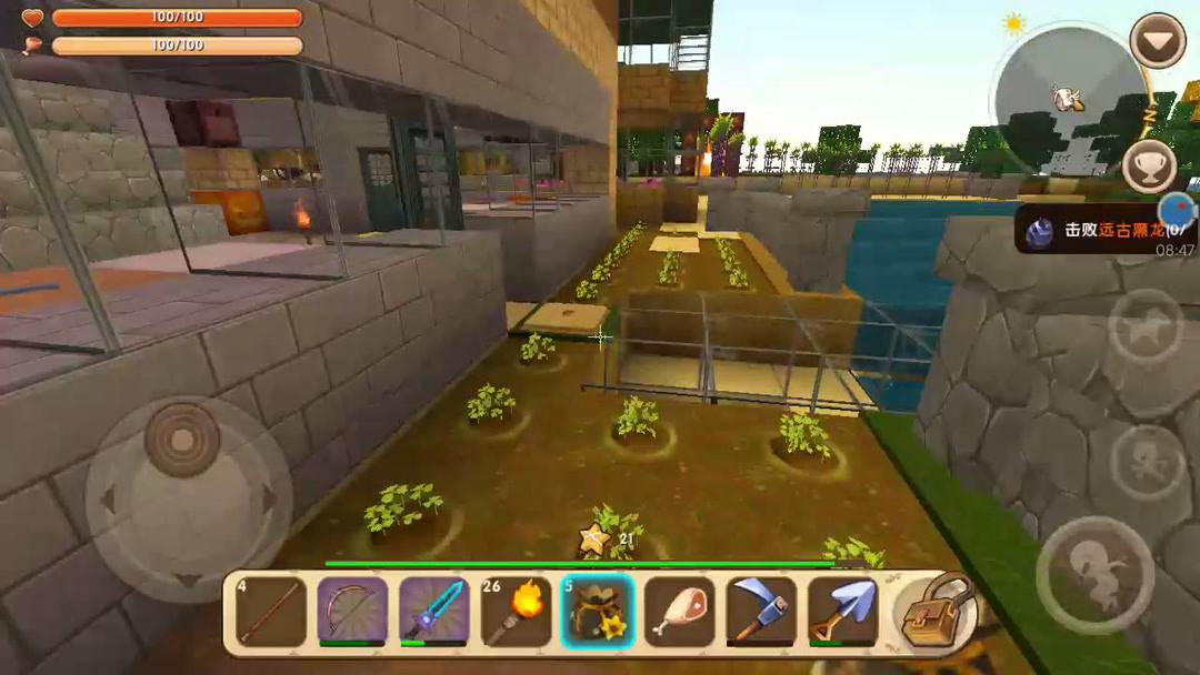 迷你世界生存之种花美化环境