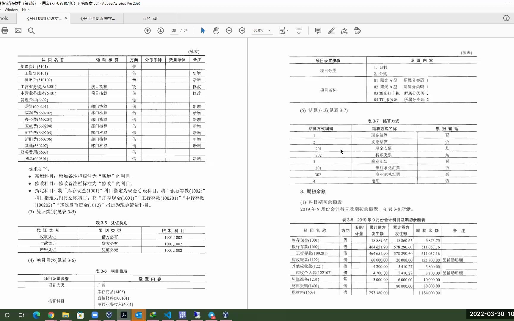 会计信息系统第五周:总账的期初余额设置与辅助核算资料输入