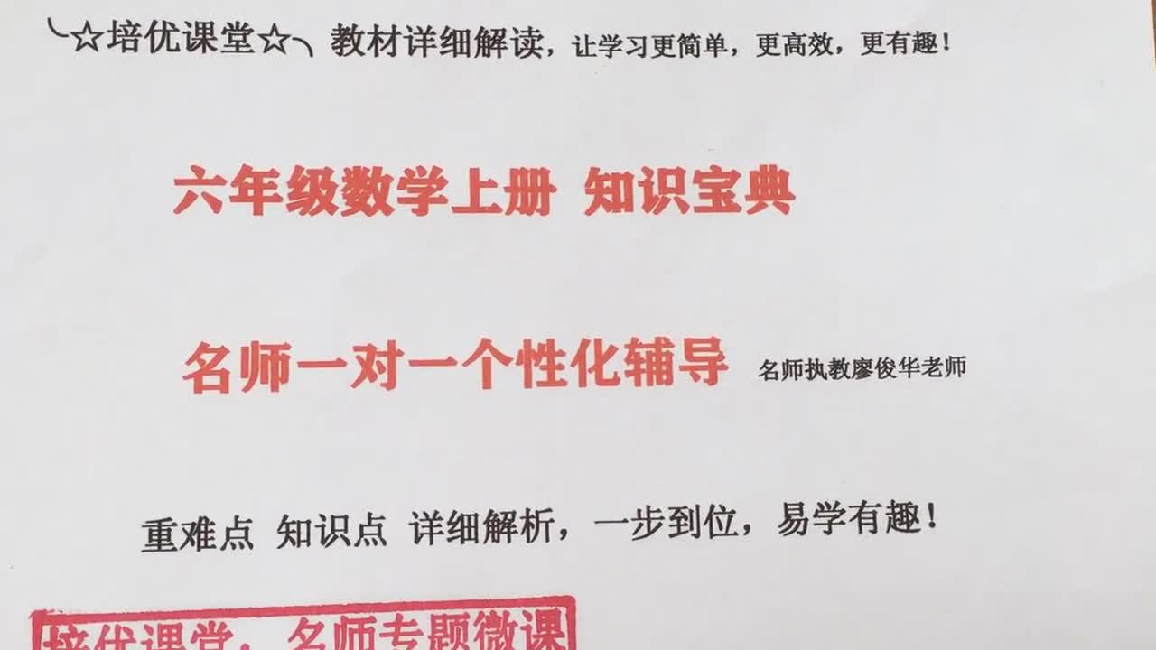 六年级数学上册 20 练习六 P29