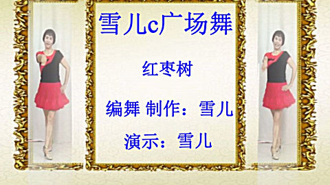 时尚现代广场舞《红枣树》正反面附口令分解教学