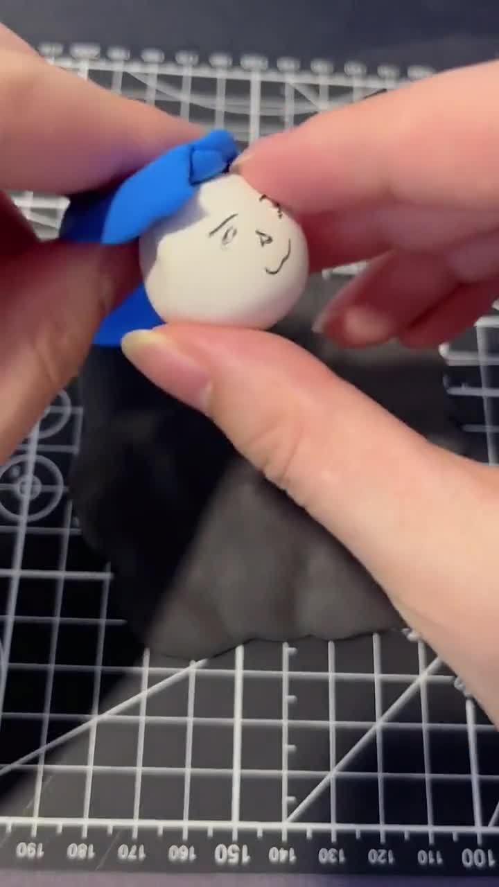 又做了个暖暖这次还有场景哦 粘土课程 粘土手办 粘土教学 手办模型 ...