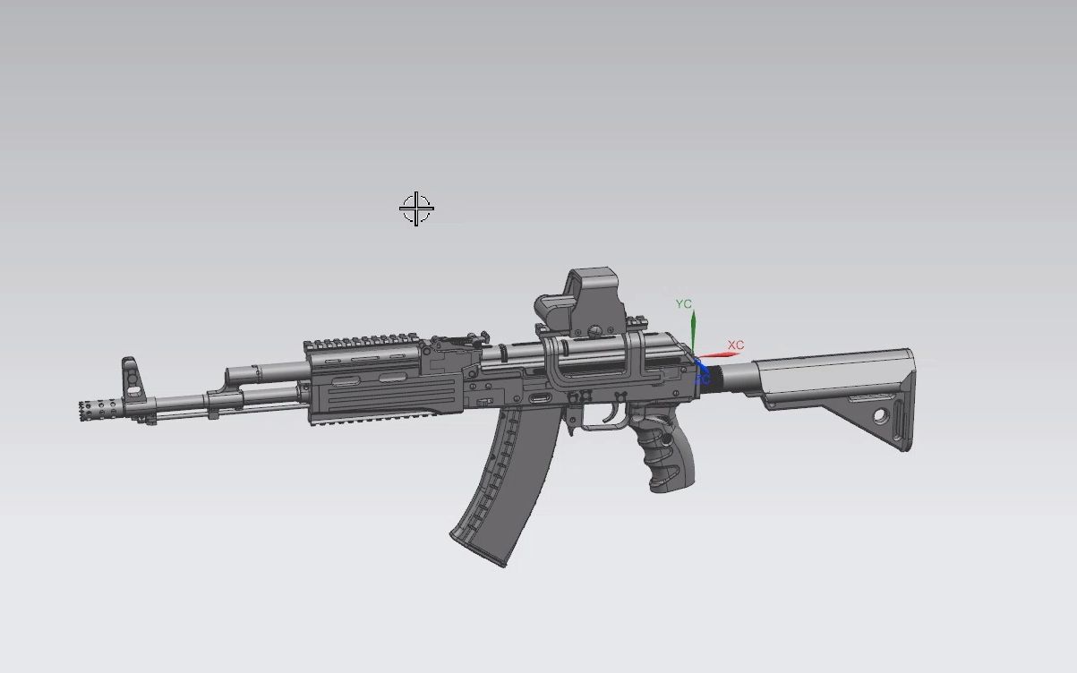 使命召唤6 制作AK步枪 3D模型展示