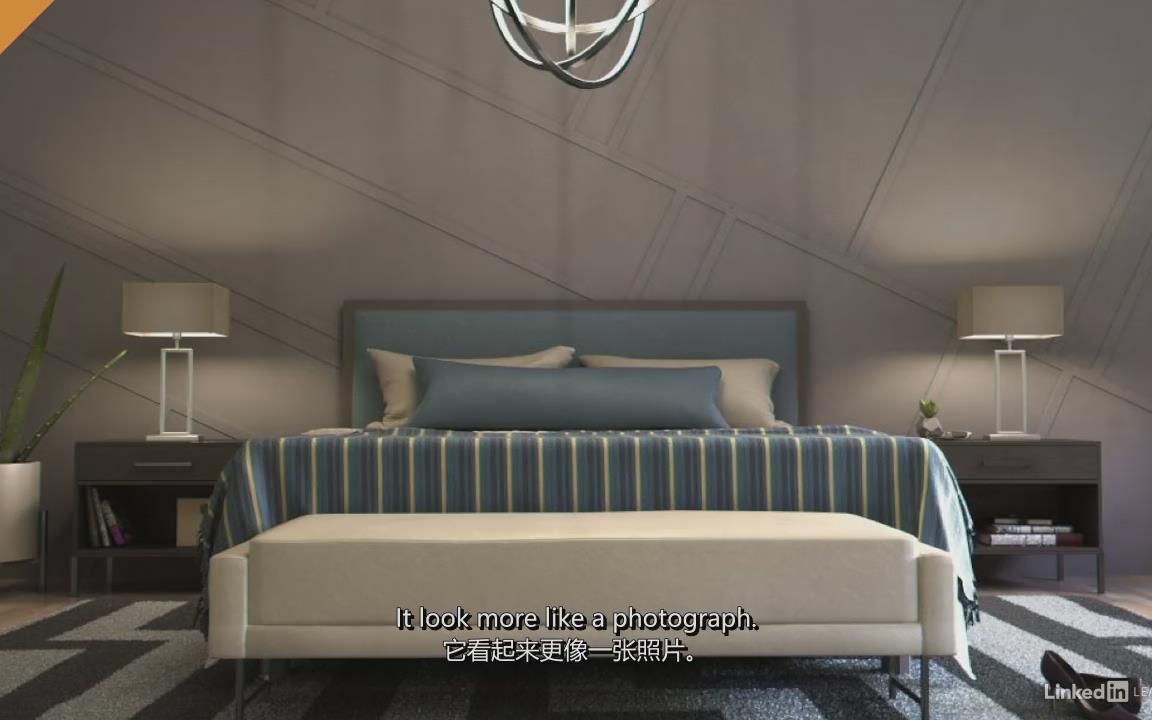 【3Dmax】3Dsmax与Vray逼真室内设计渲染技术教程(中英双字)