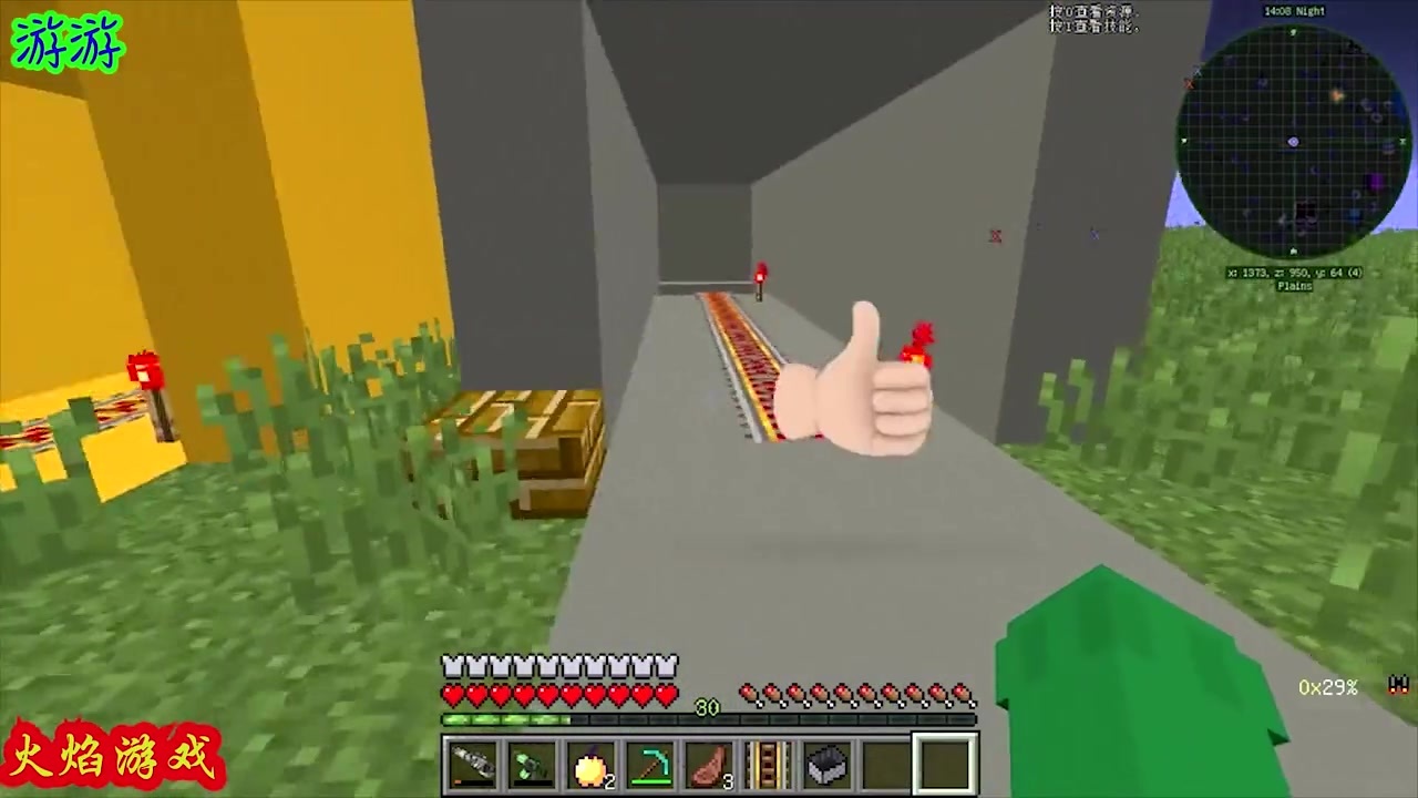 我的世界:制作强力的10发豌豆射手,套个模具就行了