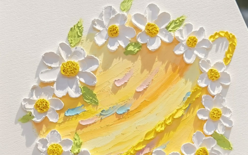 【油画棒】雏菊星球(零基础新手入门级油画棒绘画教程)