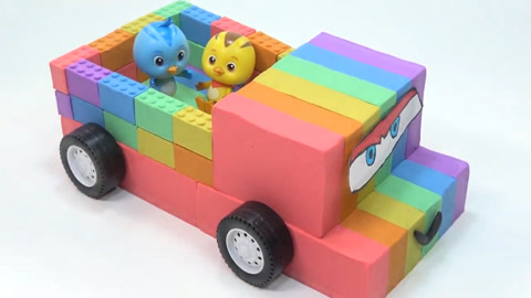 用橡皮泥做一个彩虹小汽车