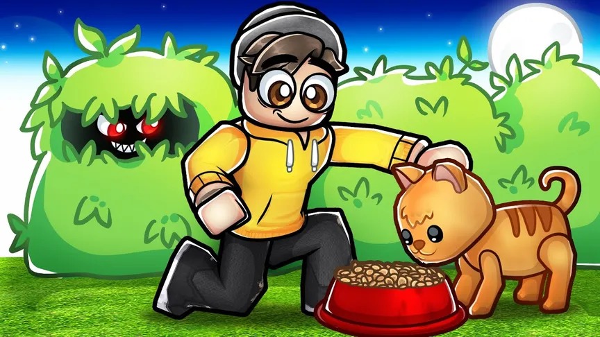 Roblox猫咪模拟器:体验猫咪的一天!爬进大炮进入神秘小岛!