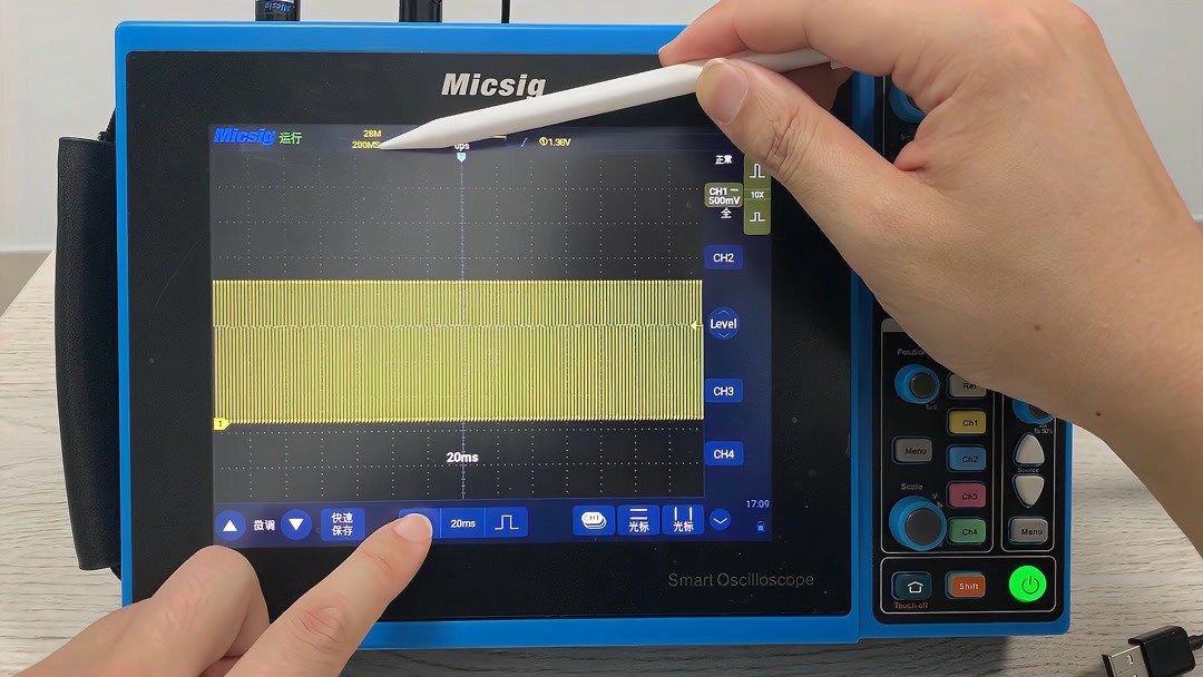 调节示波器时基本质是调节示波器采样率