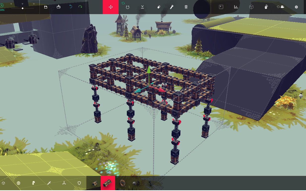【BESIEGE】你从未见过的不用轮子移动的单位——六足机器人(蚂蚁...