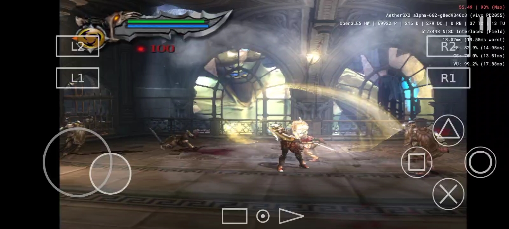ps2以太模拟器战神2首次体验60帧