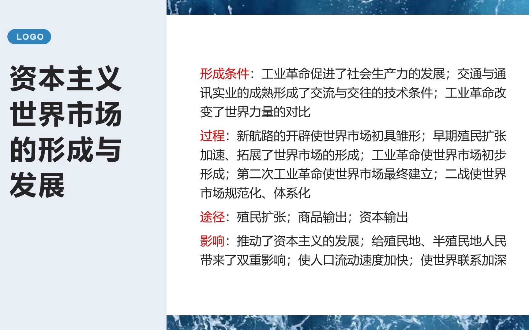 世界市场的最终建立——第二次工业革命