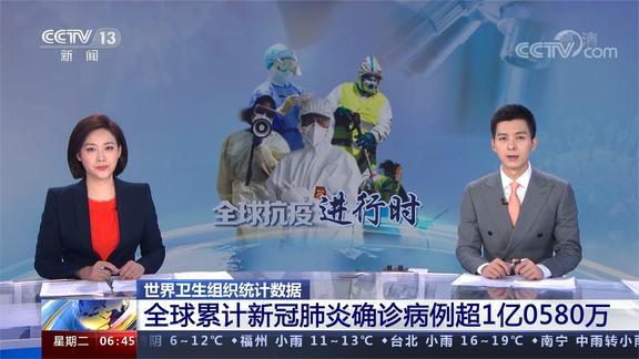 世界卫生组织统计数据 全球累计新冠肺炎确诊病例超1...