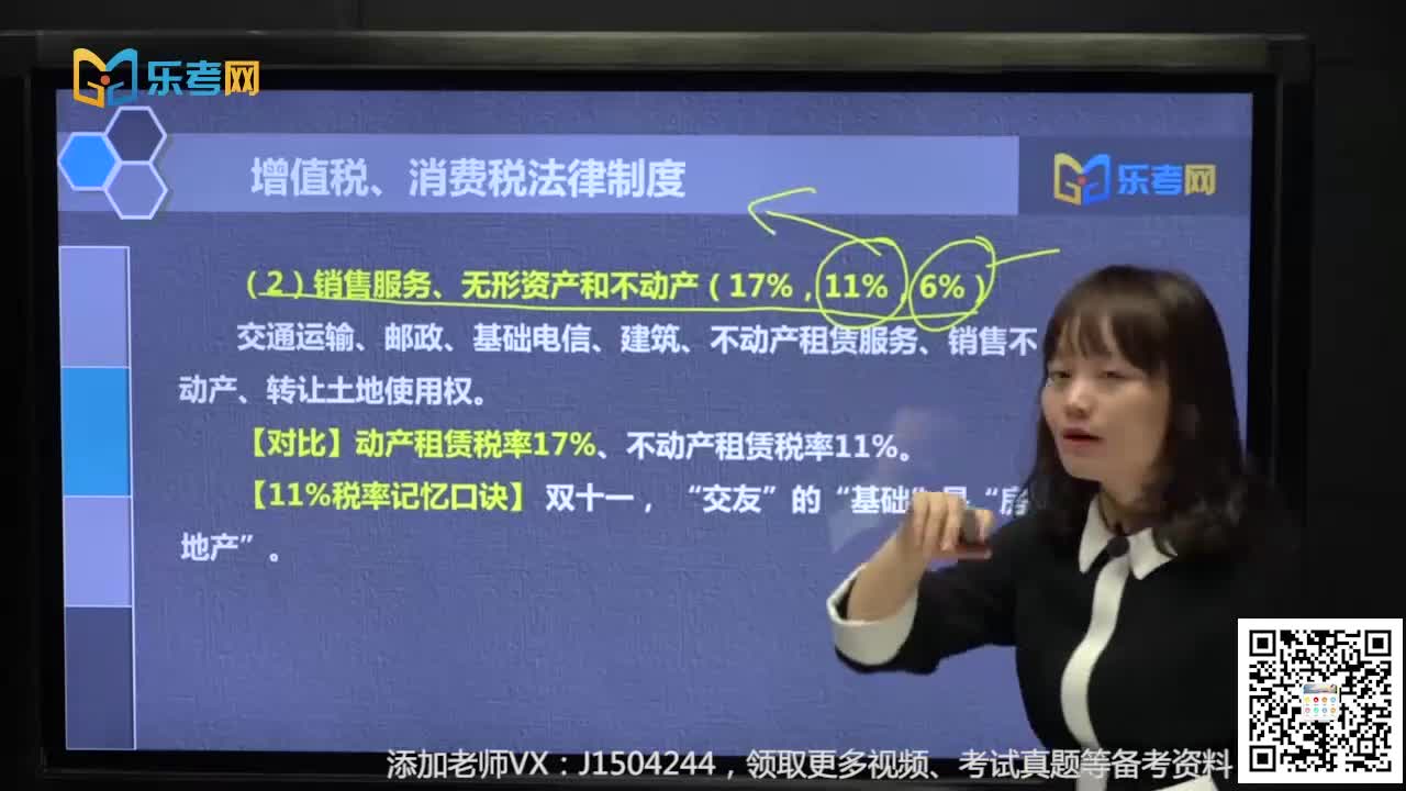 初级会计视频_经济法基础税率_乐考网
