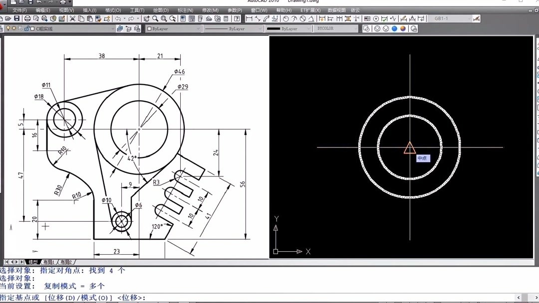CAD二维平面绘图技巧:这个图看起来复杂,实际简单,零基础必学