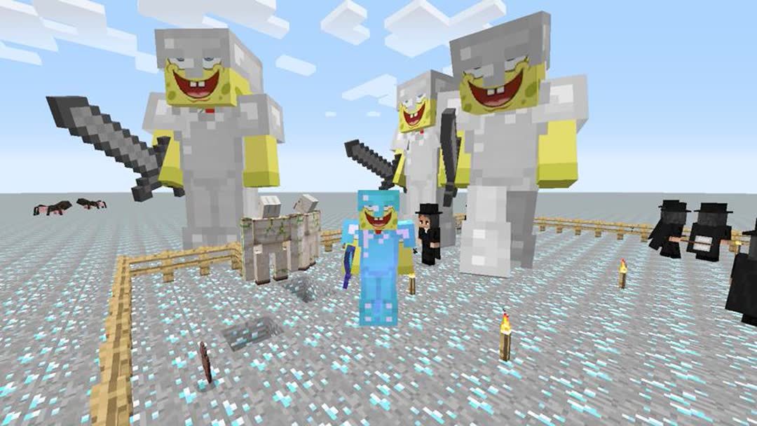 我的世界 钻石大陆 巨型恶魂大战巨型海绵宝宝 50