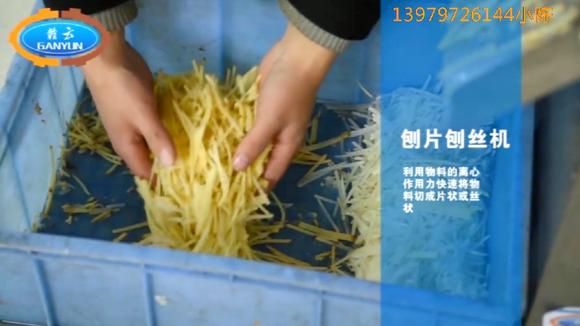 145型刨丝刨片机视频演示