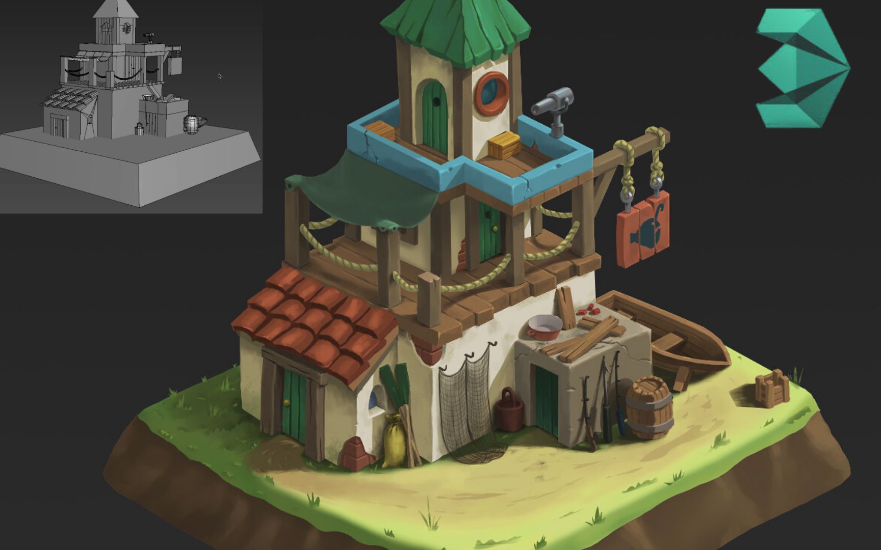 【3ds Max建模】房屋场景搭建,零基础教程