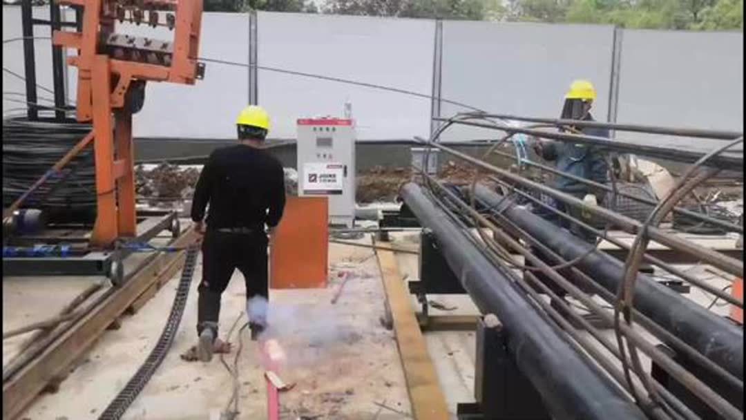 久科机械-钢筋笼缠绕机制作24米加长钢筋笼双12螺纹绕筋不再烦恼