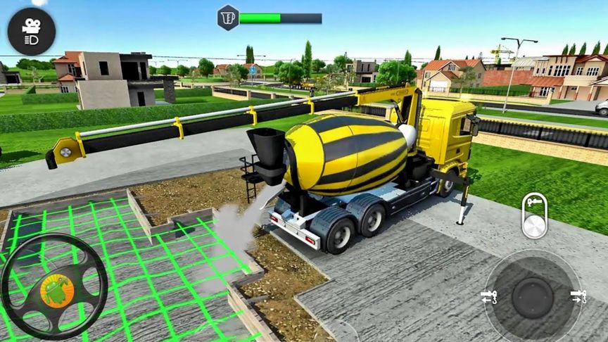 驾驶模拟器《搅拌机汽车》,现代住宅建设!