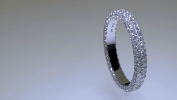 88颗铂金钻戒的制作过程下