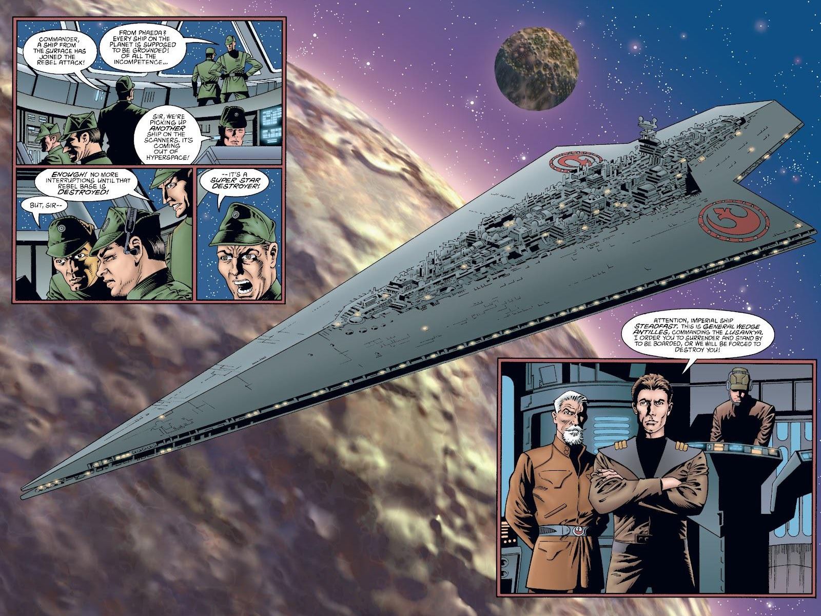 星球大战漫画 行星轨道上的新共和国Lusankya号超级歼星舰Star Wars ...