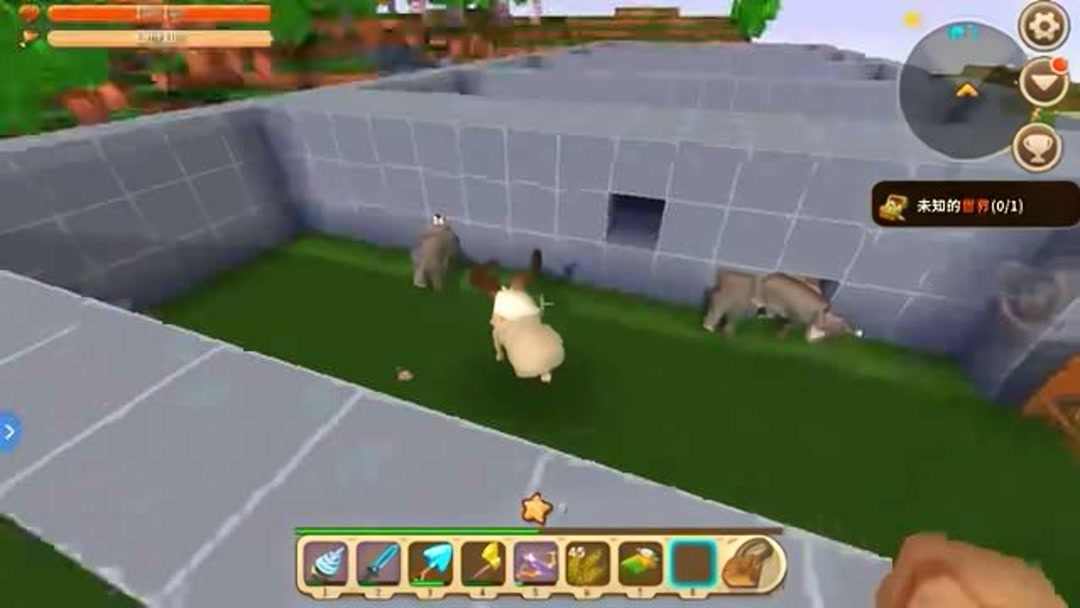 忆涵解说 迷你世界:家里的狼群钻墙就可以吃饱!放山羊都不吃了