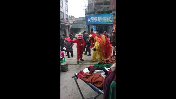 舞狮子,就那么拽两下,就伸手要钱了要钱的姿势也太社会了