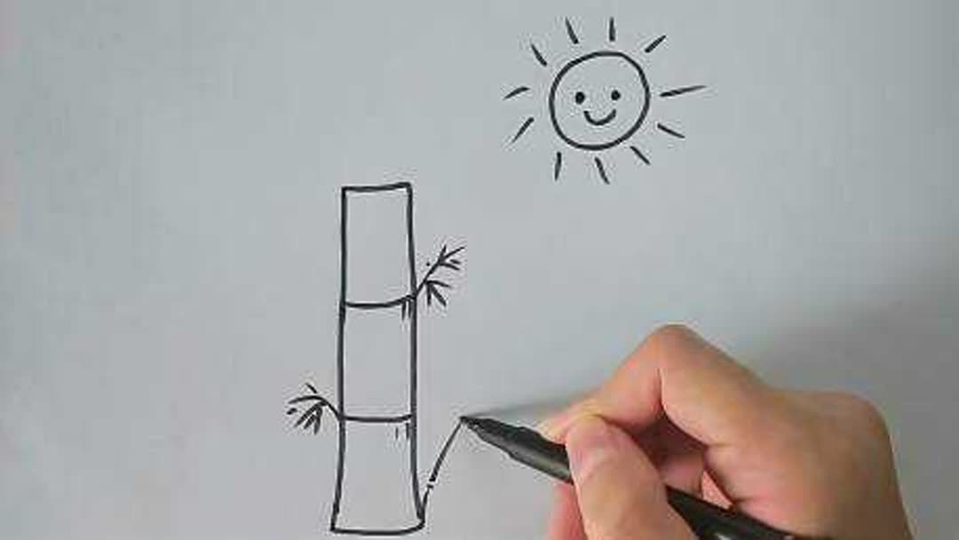 简笔画成语,这样画的竹子和太阳是什么成语呢?