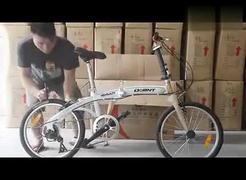 20寸变速折叠自行车详细安装教程