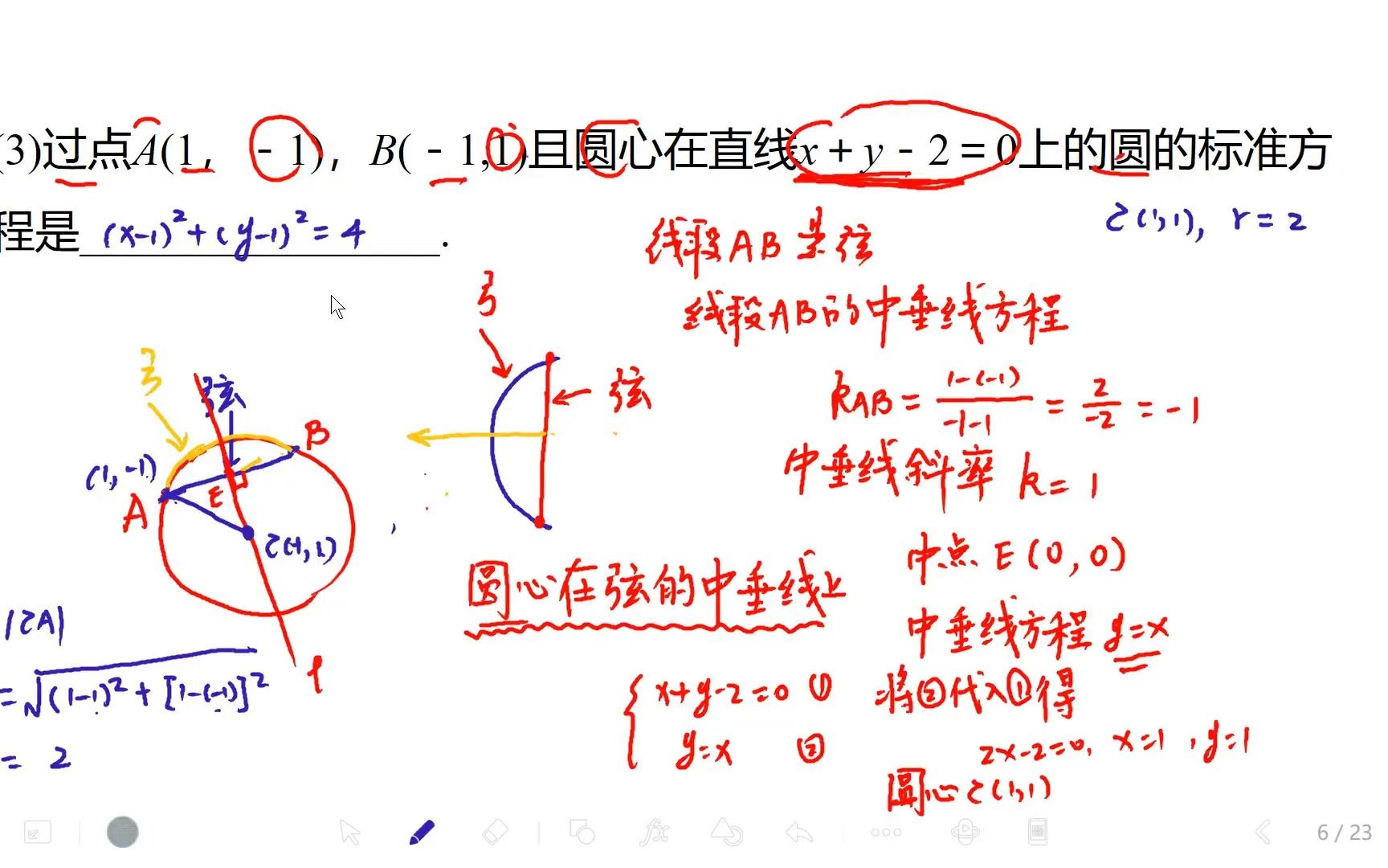 【慢速数学】圆的标准方程