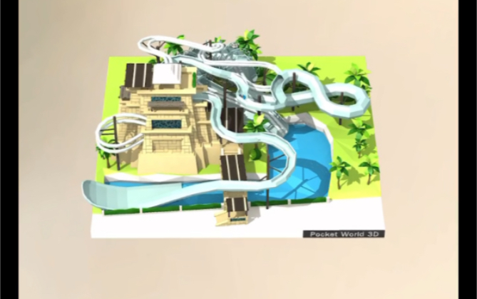 『我爱拼模型』迪拜-旋转滑梯